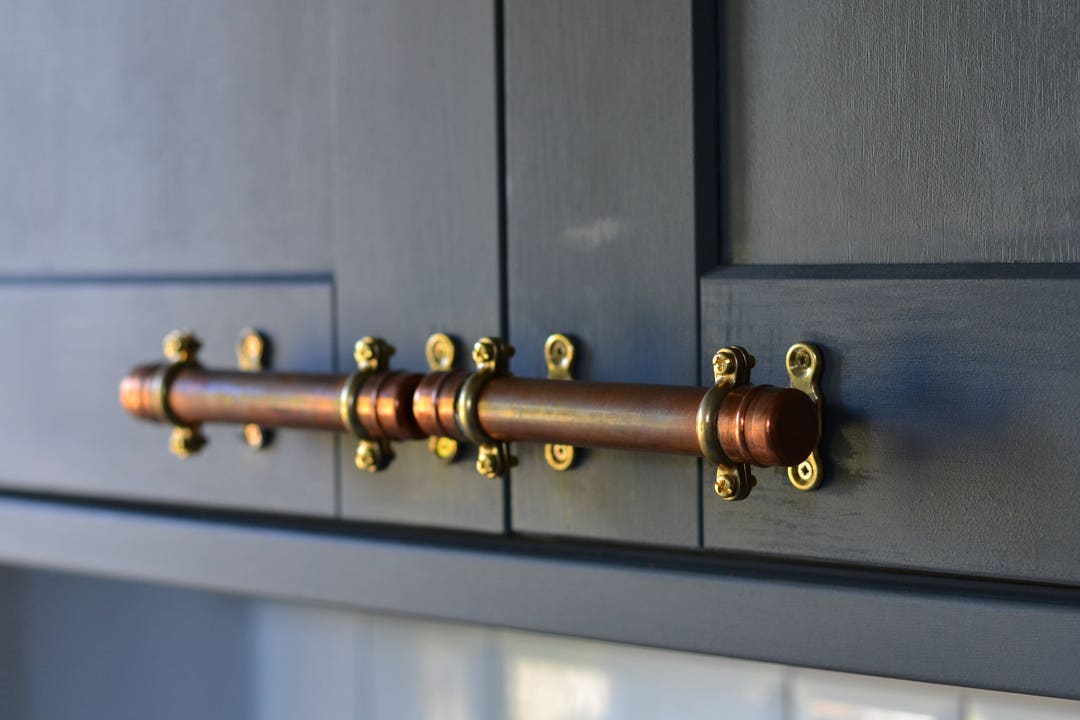 Industrial Style Copper Pipe Handles - Etsy