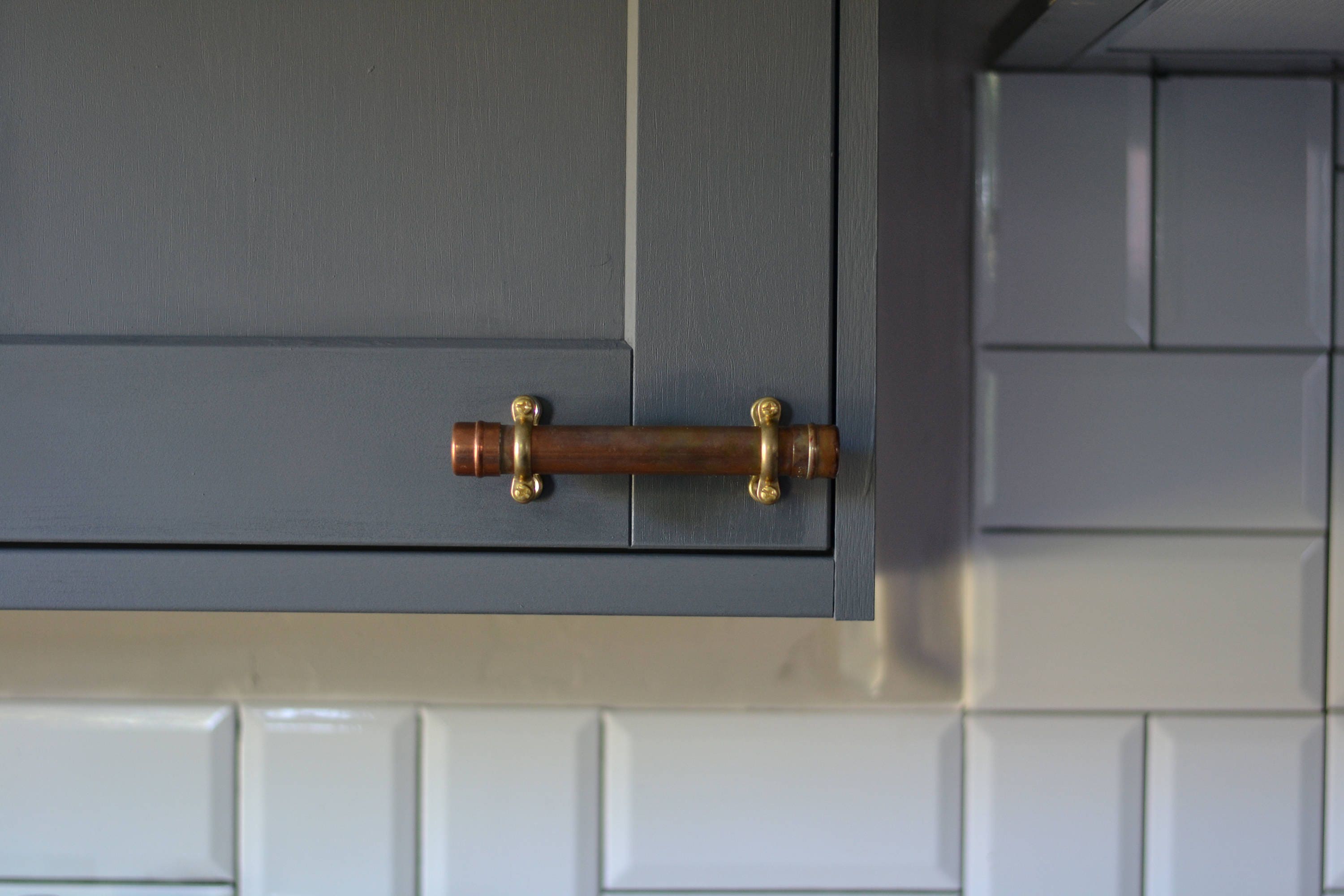 Industrial Style Copper Pipe Handles - Etsy