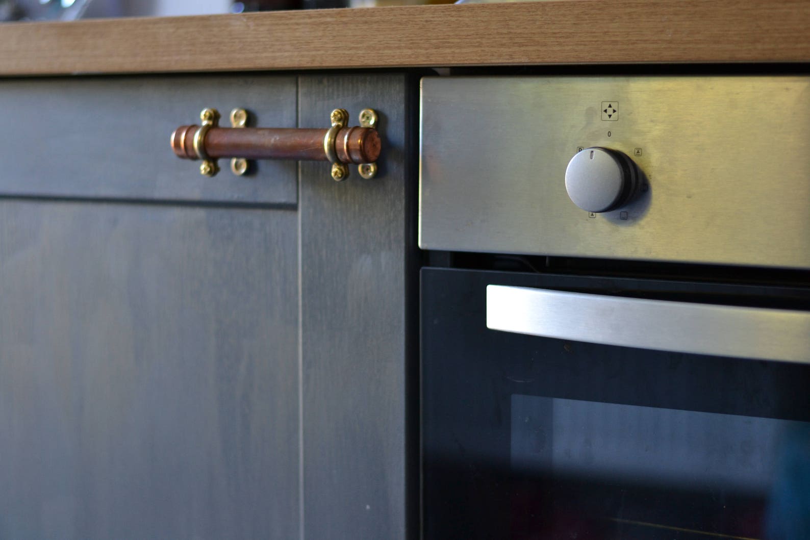 Industrial Style Copper Pipe Handles - Etsy UK