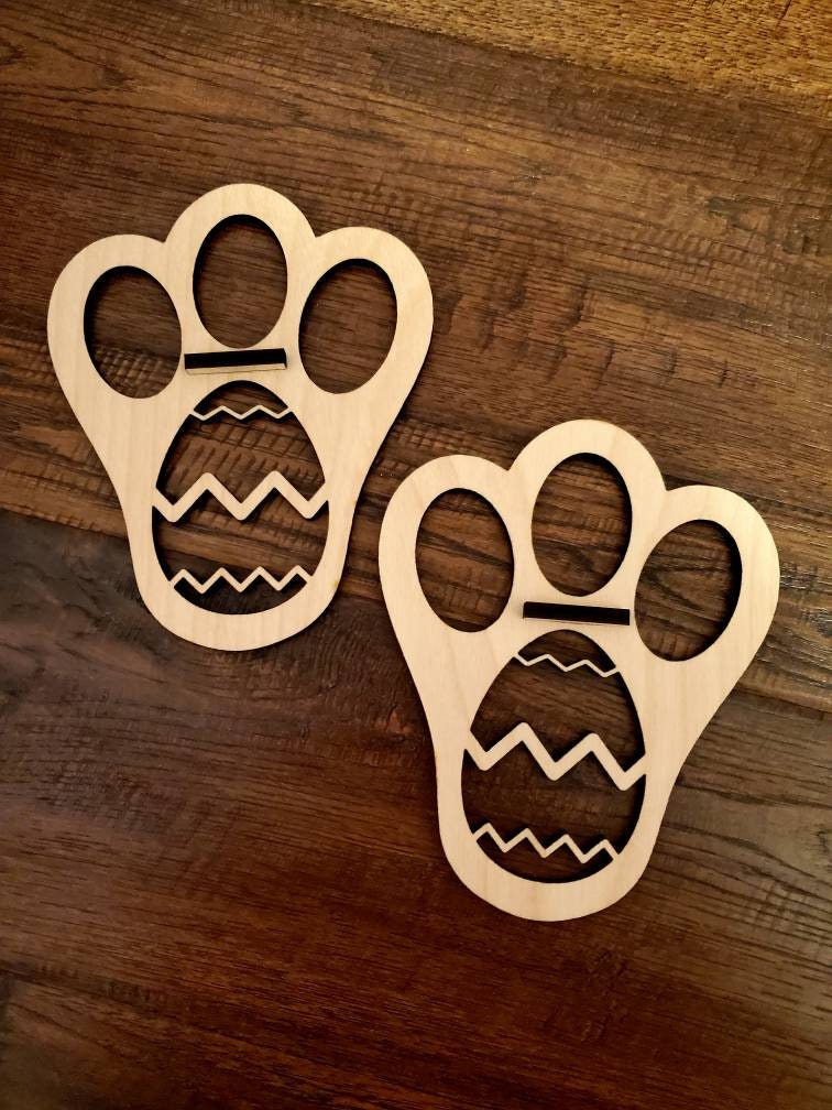 Easter Bunny Footprint Stencil | Etsy