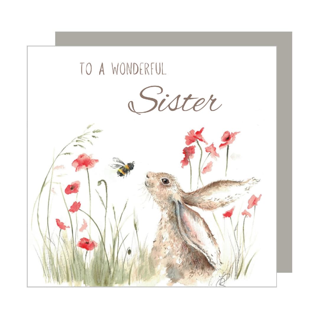 Wonderful Sister Relation Card - Etsy