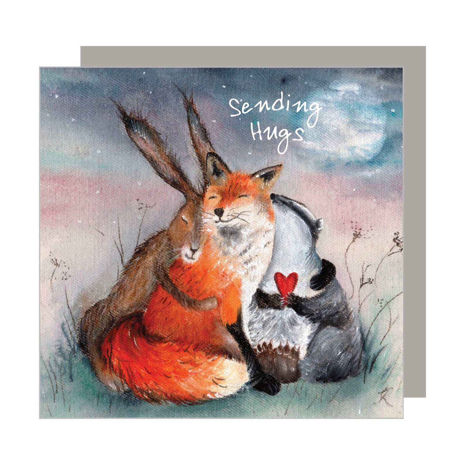 Sending Hugs Occasion Card (peace and Huggles) - Etsy