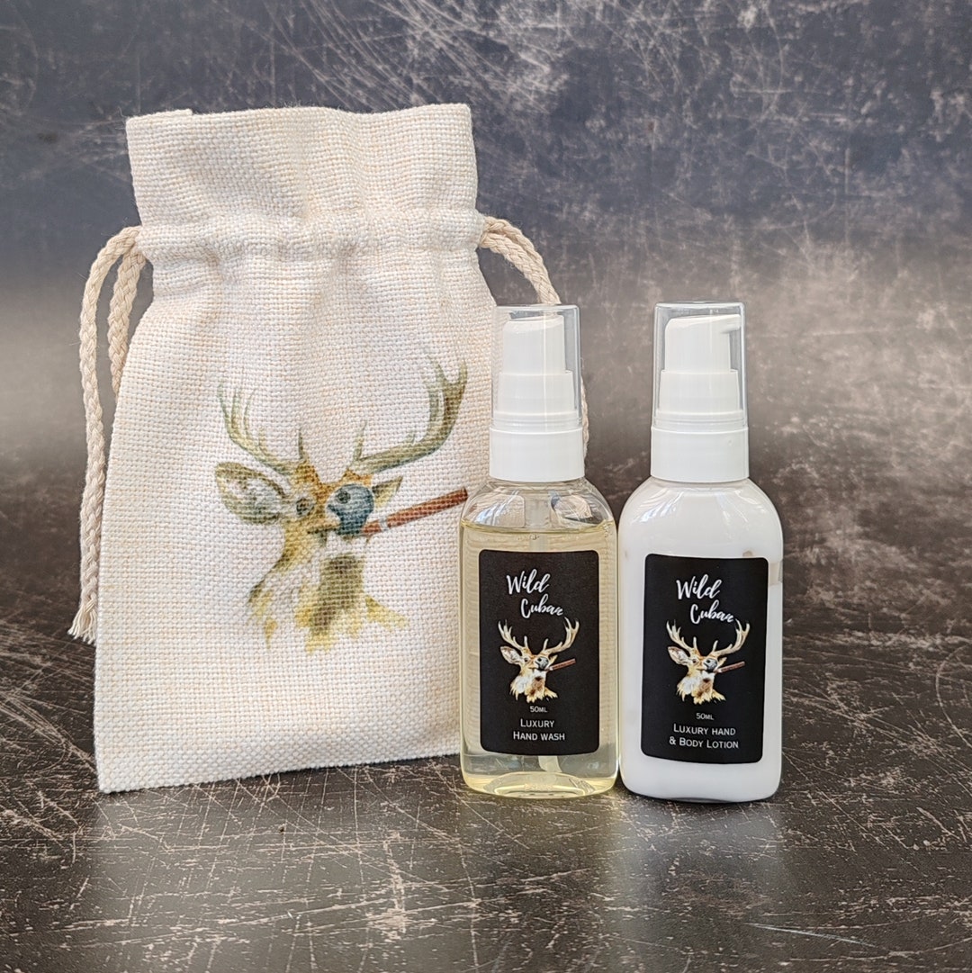 Wild Cuban - Hand Wash & Lotion Gift Set for MEN , With Matching Linen ...