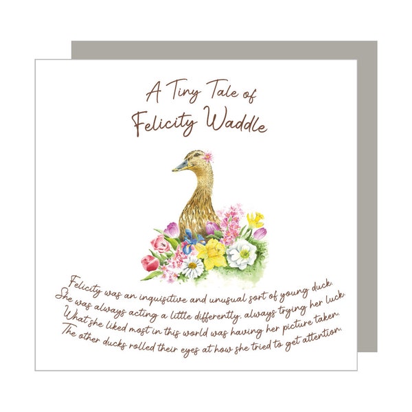 Pop up Duck Card - Etsy