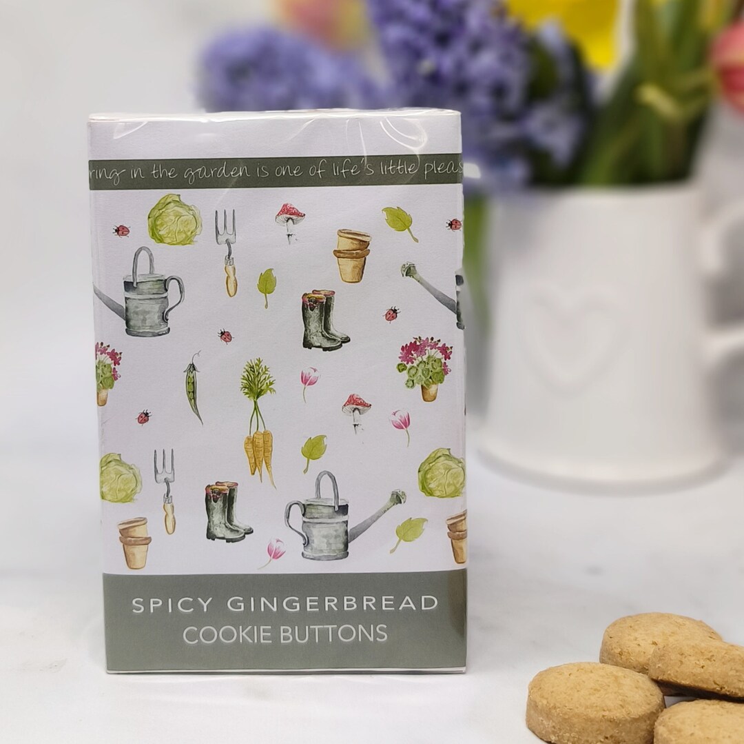 Gardening Lover Gift Spicy Gingerbread Biscuits Pottering Garden Gift ...