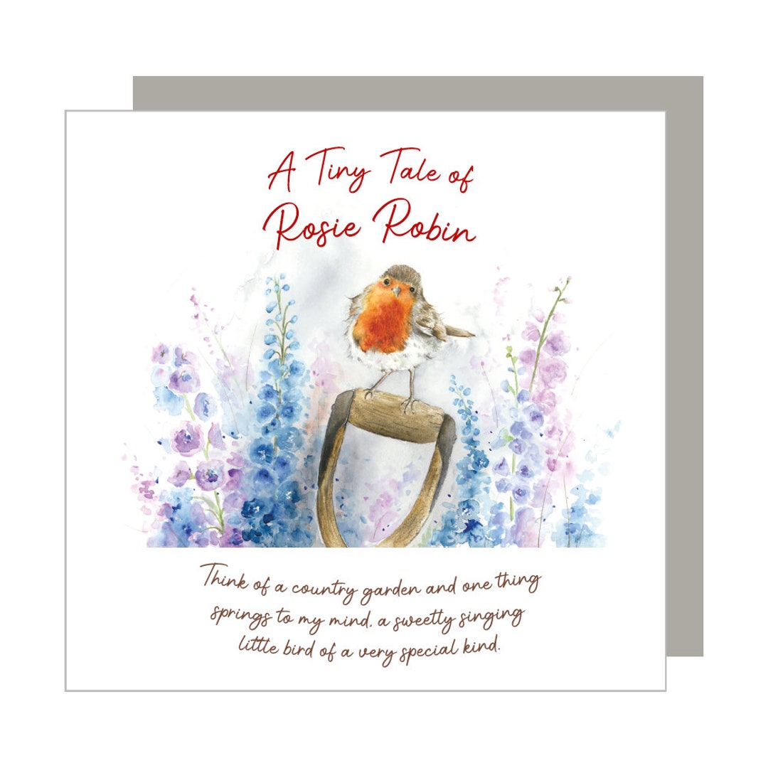 Robin Card Pop up Expanding Special Card Robin Painting Bird Lover Gift ...