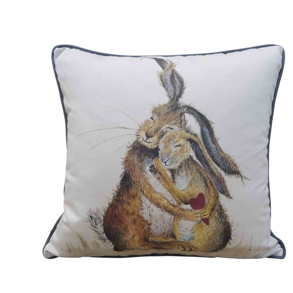Hare Cushion - Etsy UK