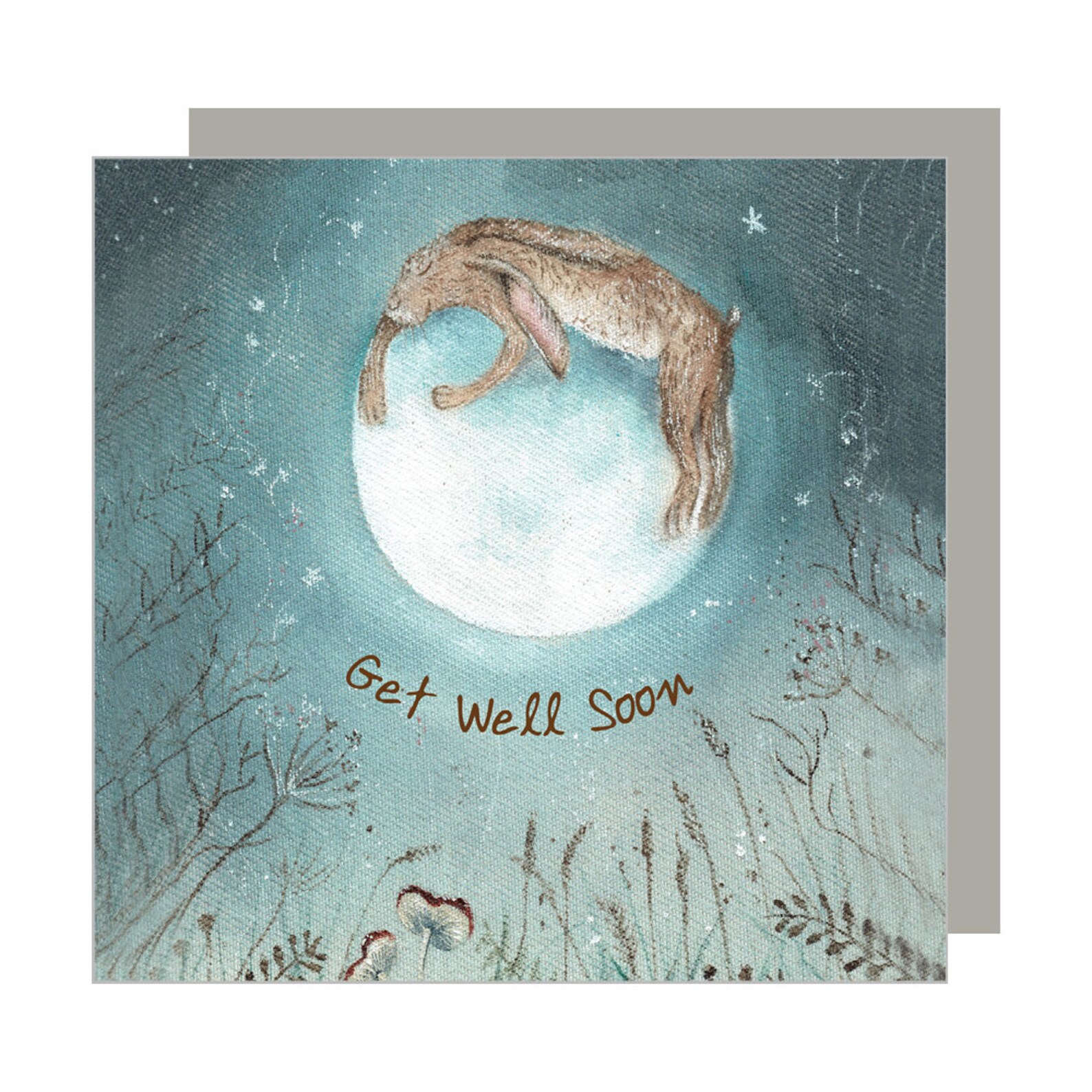 Get Well Soon Occasion Card (hugging the Moon) - Etsy