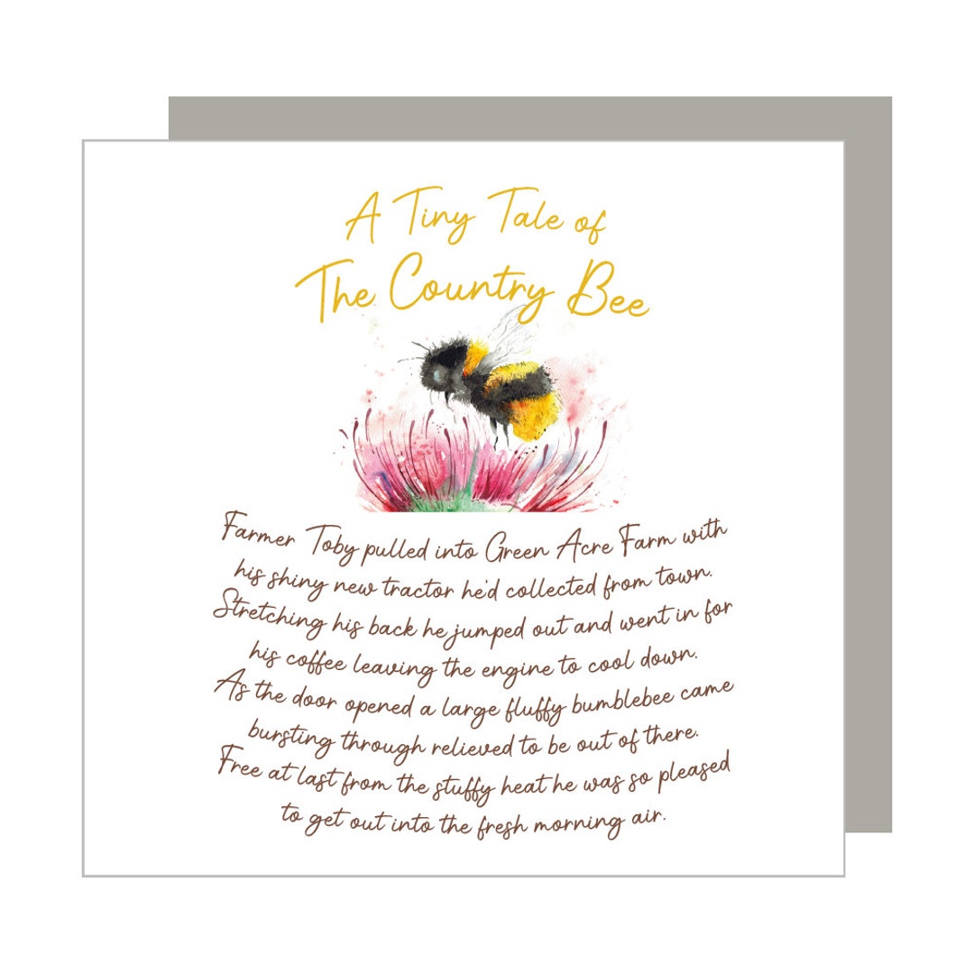 Pretty Bee Card Expanding Card Bumblebee Special Card Cute Bee Painting ...