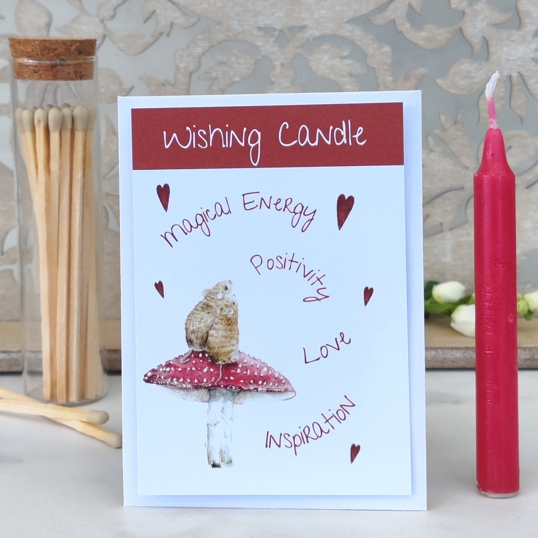 GOOD LUCK Wishing Candle, Magic Green Spell Candle, Positivity, MONEY ...