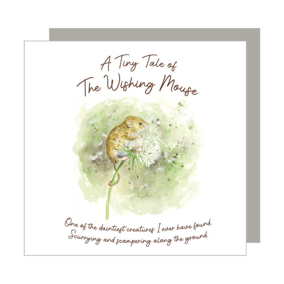 Cute Mouse Card Expanding Card Mouse Painting Animal Lover Story Mouse ...