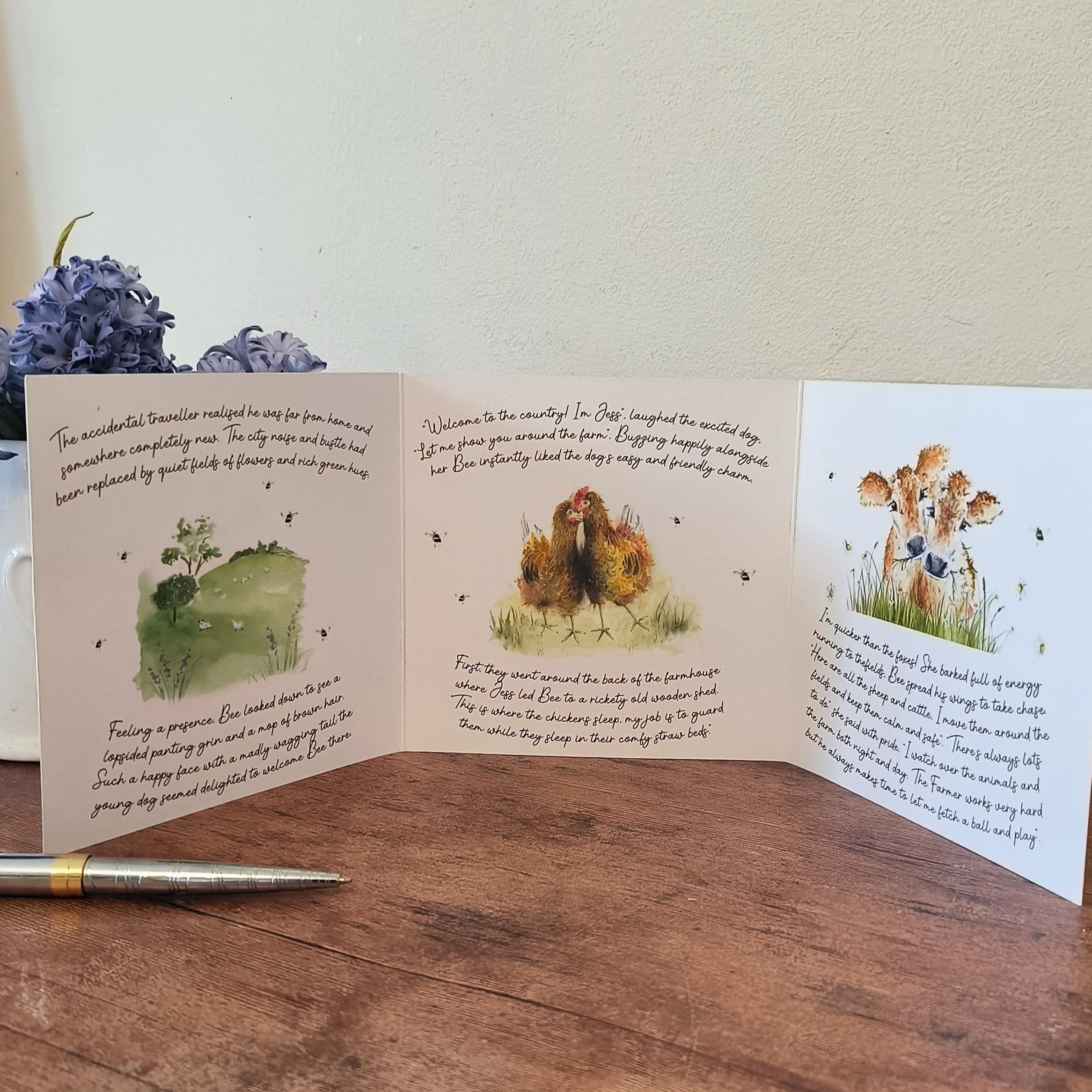 Pretty Bee Card Expanding Card Bumblebee Special Card Cute Bee - Etsy