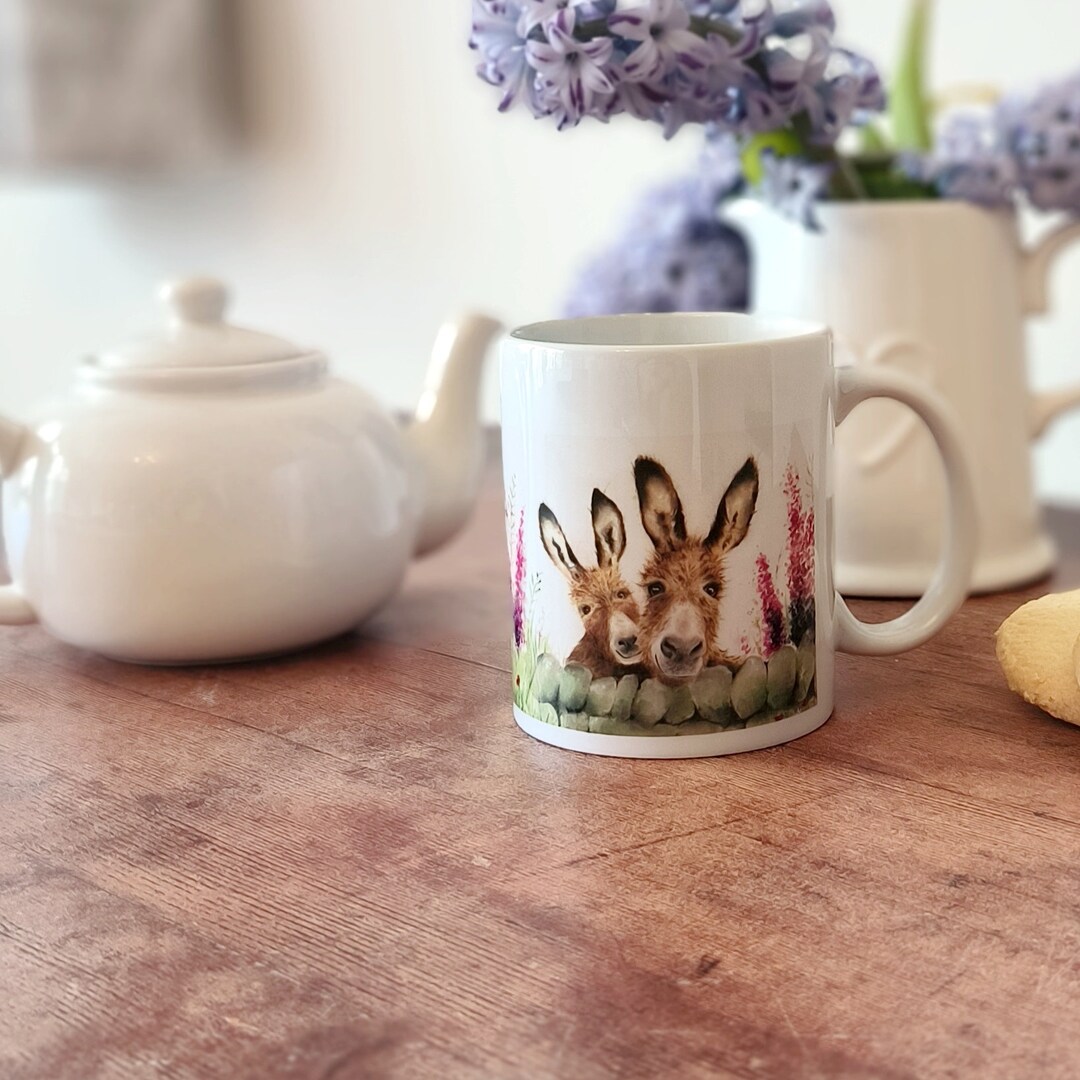 Cute Donkey Mug Gift Donkey Lover Story Mug Fine Bone China Gift - Etsy