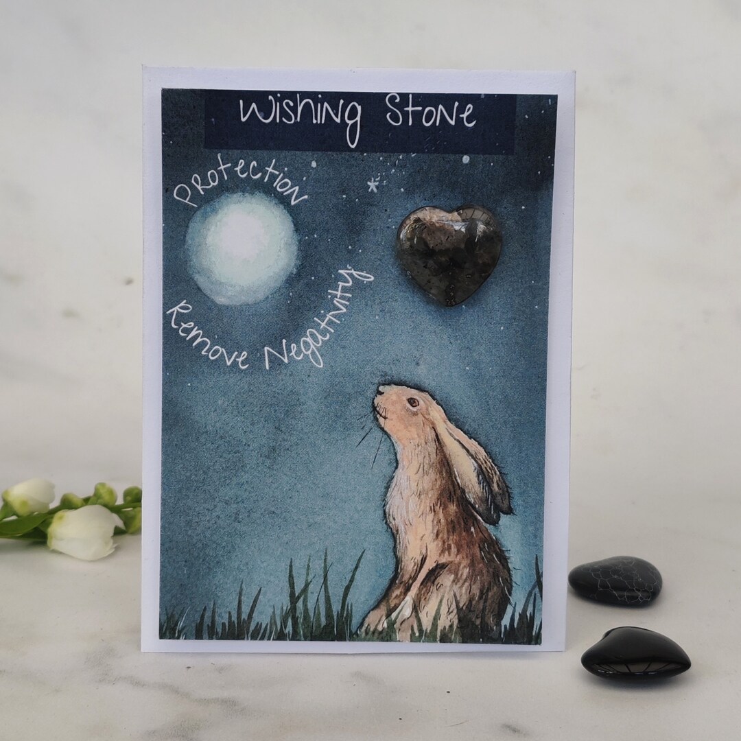 NEGATIVITY REMOVAL - Moongazer - Wishing Crystal, Spell, Hare and Moon ...