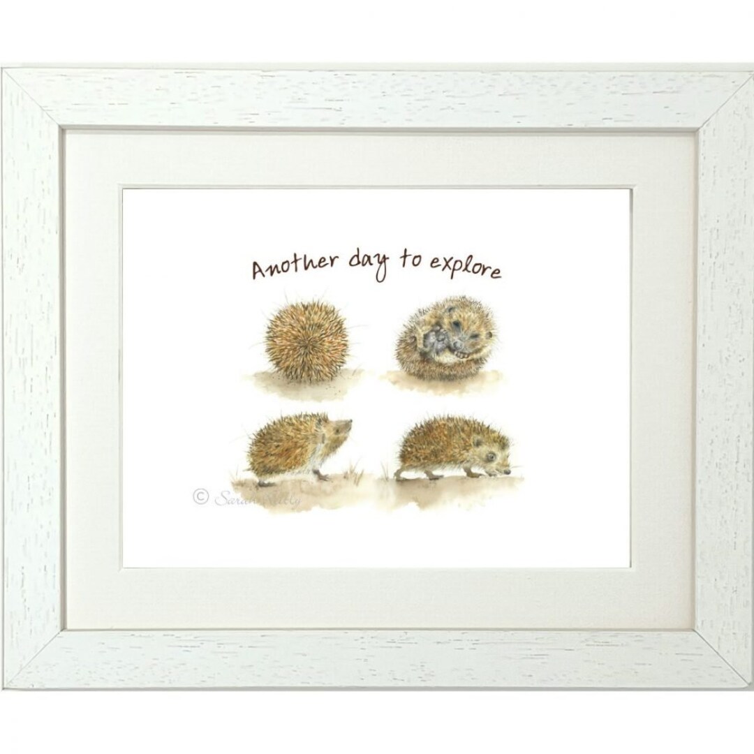 Cute Hedgehogs Framed Print (landscape) - Etsy