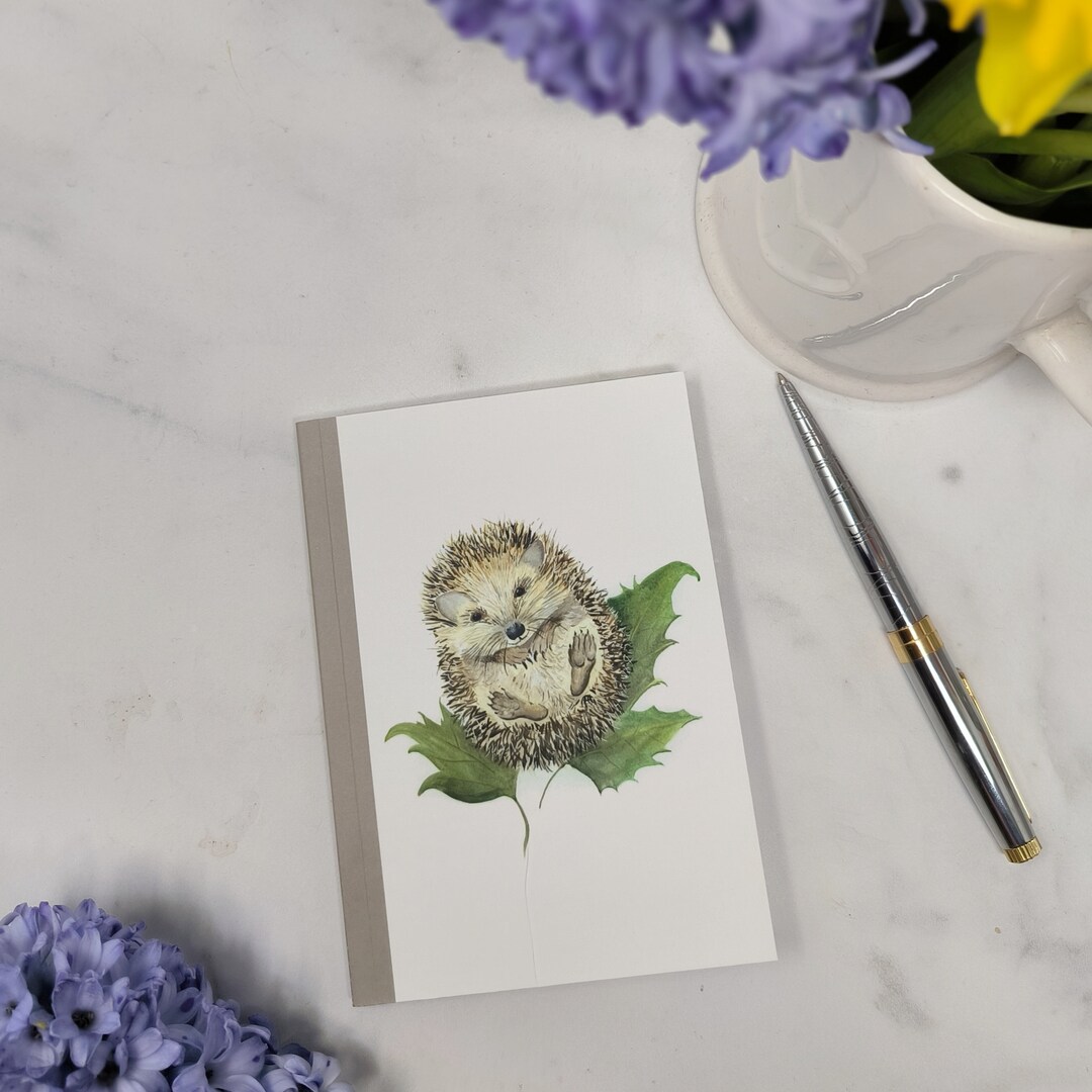 Cute Hedgehog Notebook Hedgehog Lover Gift Heggie Stationery Gift Mr ...