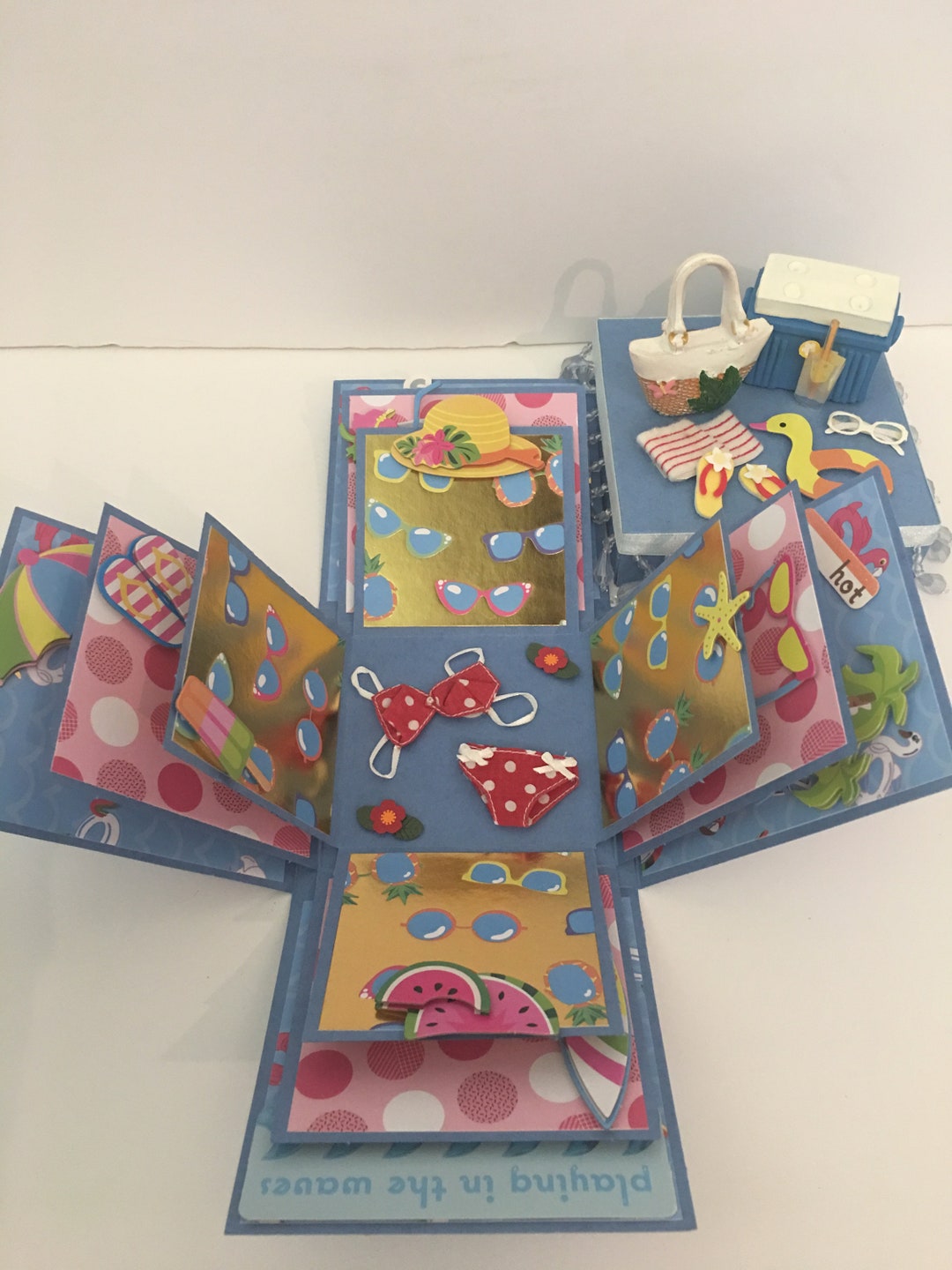 Pool Time Memory Scrapbox - Etsy