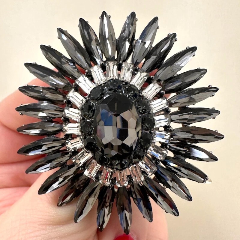 Black Statement Brooches - Etsy