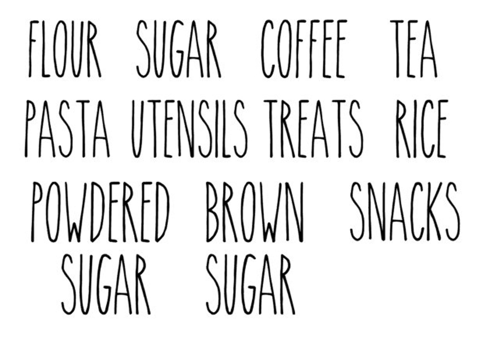 Rae Dunn Inspired Vinyl Decals / Rae Dunn Inspired Bathroom - Etsy