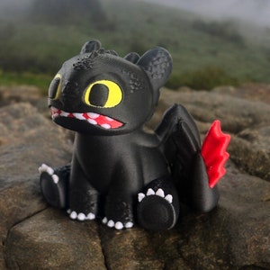 3d Printed Toothless Inspired Toy / How to Train Your Dragon Inspired ...