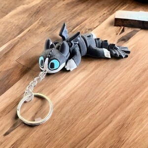 Mini Dragon Thunder Inspired Keychain / How to Train Your Dragon Inspired Keychain - Etsy