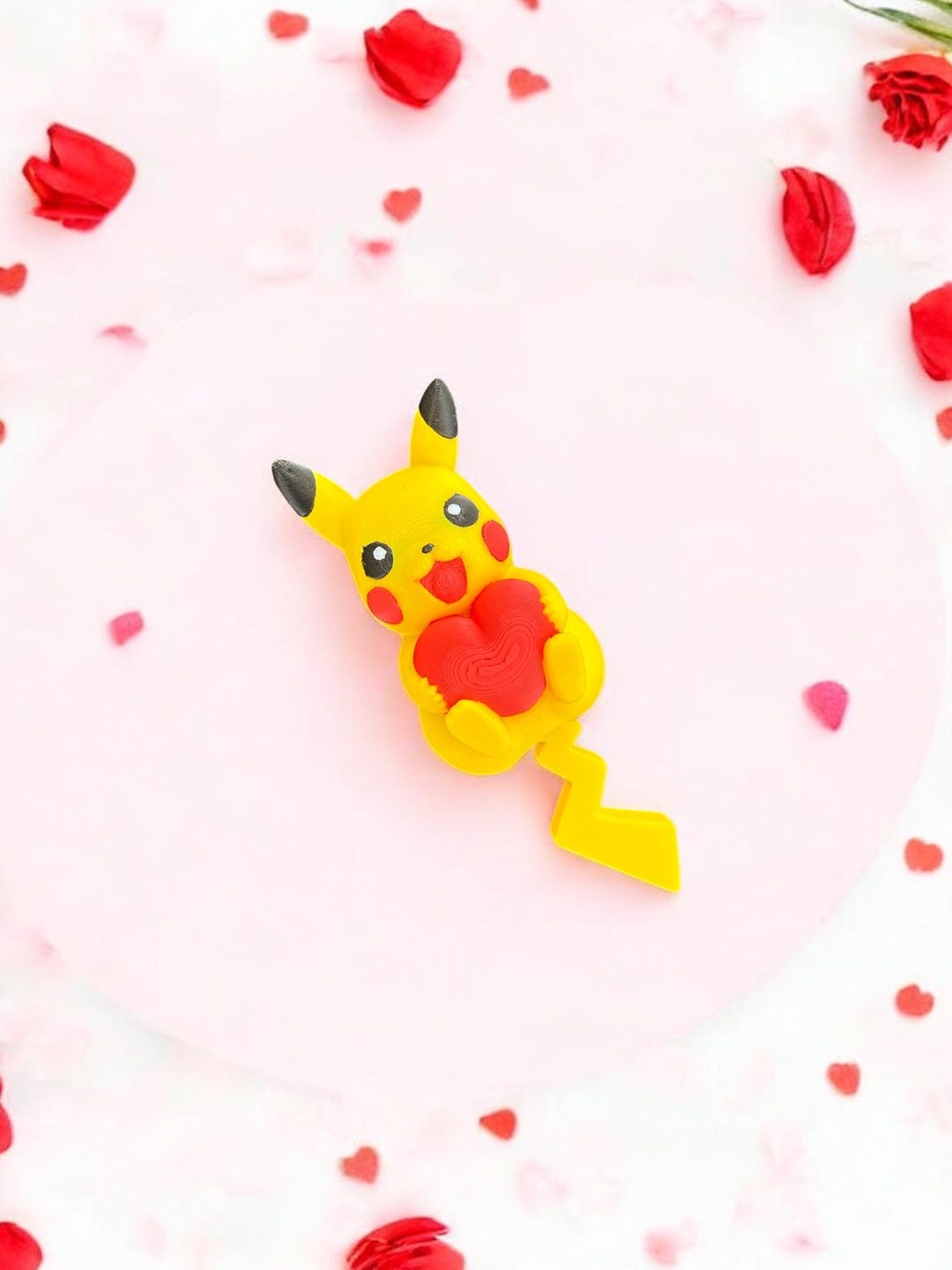 Mini Pikachu /3d Printed Heart Pikachu - Etsy