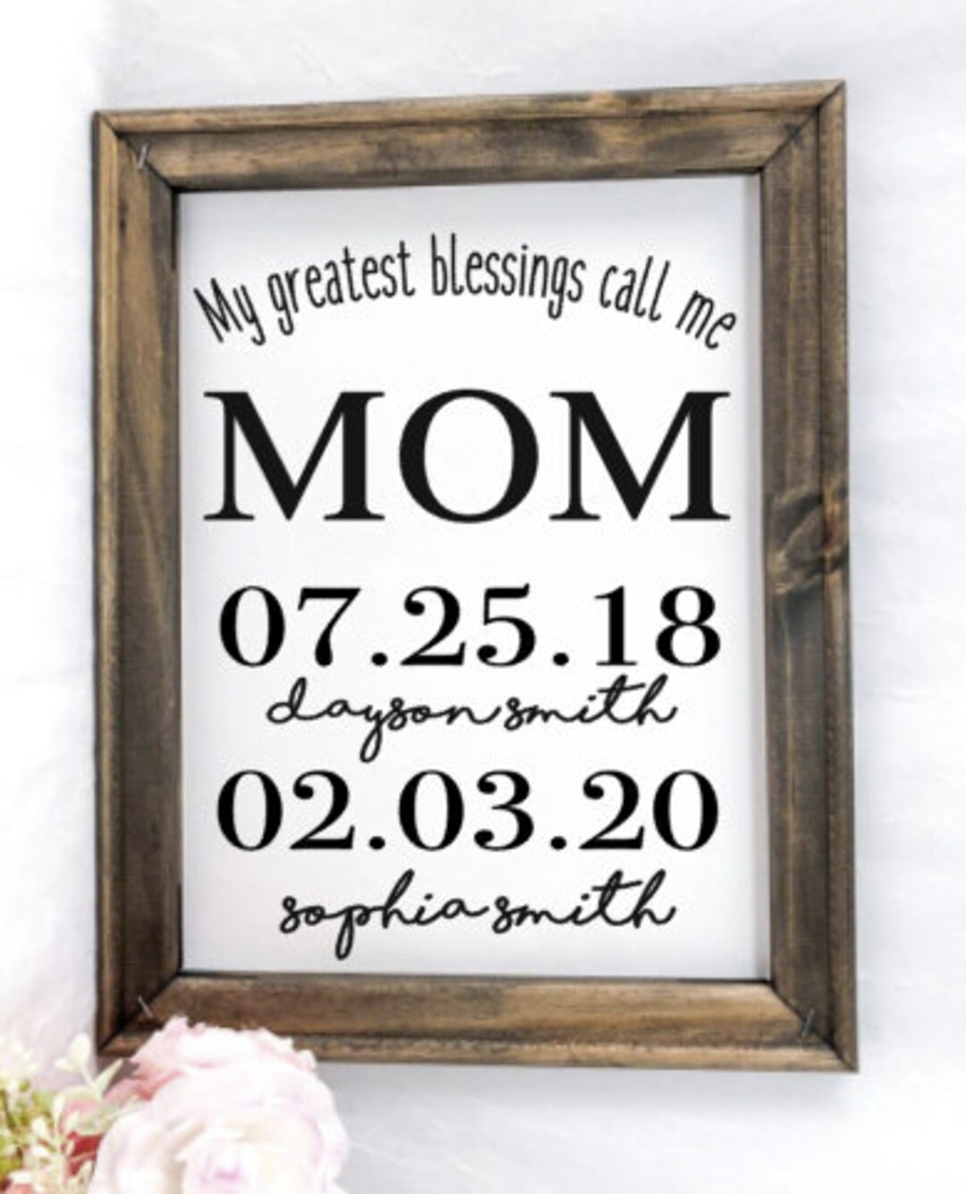 My Greatest Blessing Call Me MOM Canvas Sign/ Call Me GRANDMA Sign - Etsy