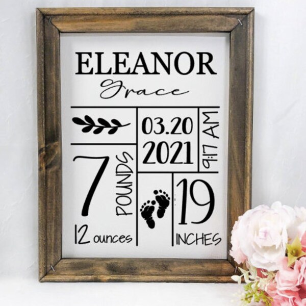 Custom Baby Canvas - Etsy