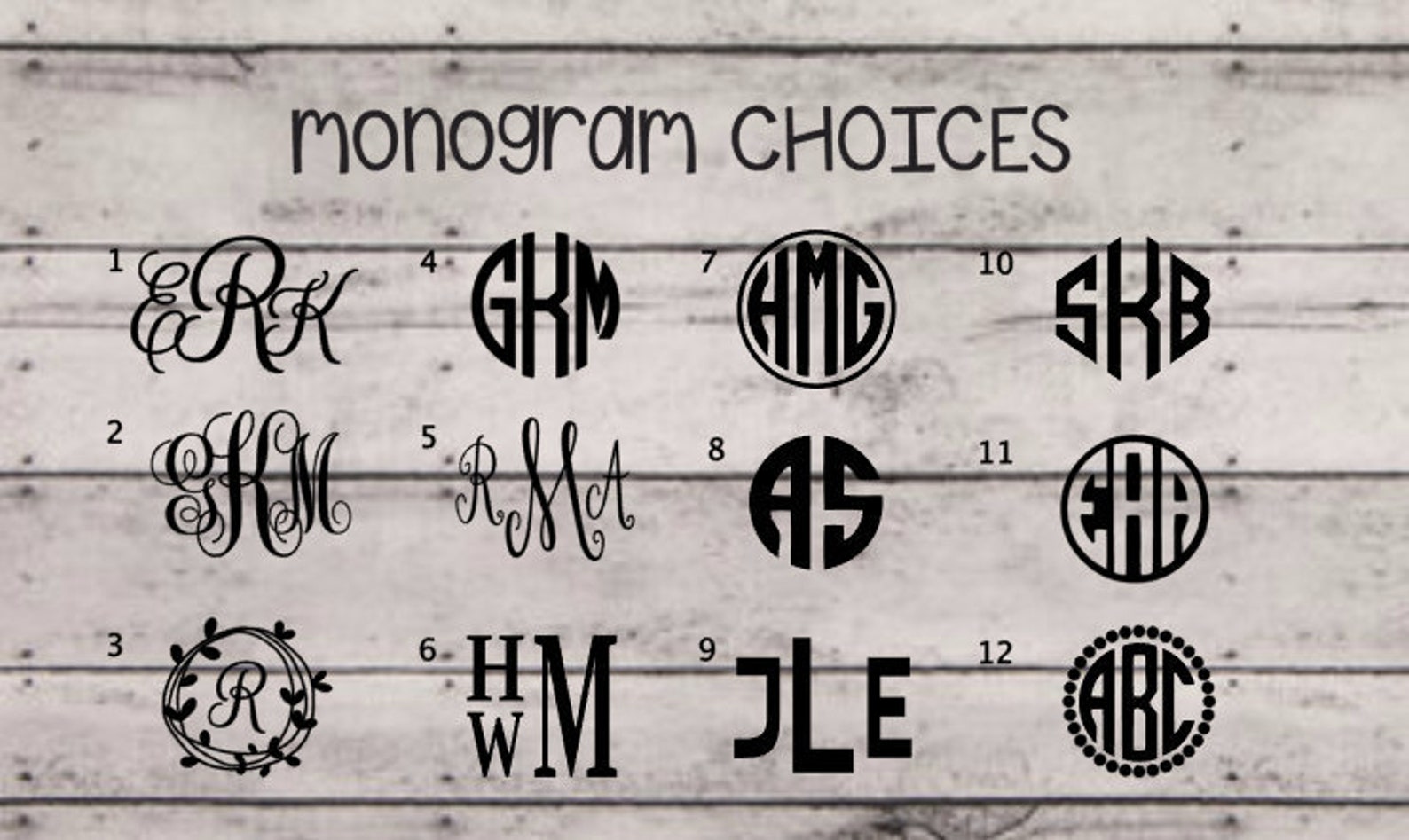 Monogram Decals / Tumbler Decal /car Decal / Vinyl Decals | Etsy