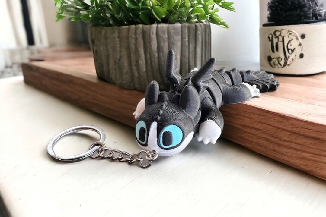 Mini Dragon Thunder Inspired Keychain / How to Train Your Dragon ...
