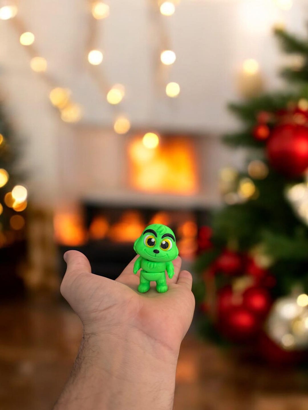 Grinch Inspired Miniature / 3D Printed Miniature - Etsy