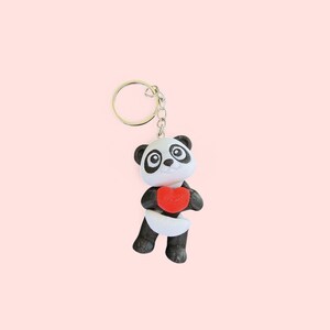 Mini Panda Keychain / 3D Printed Panda With Heart - Etsy