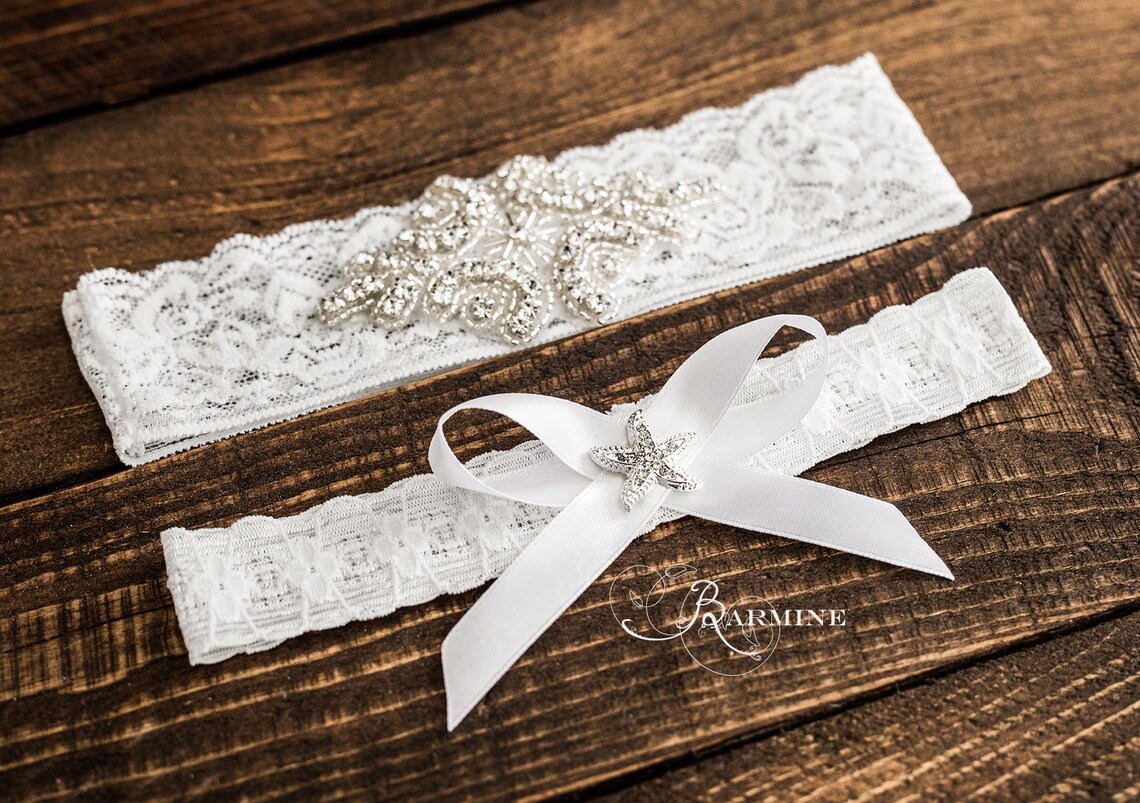 Wedding Garter Bridal Garter Stretch Lace Garter Set in - Etsy