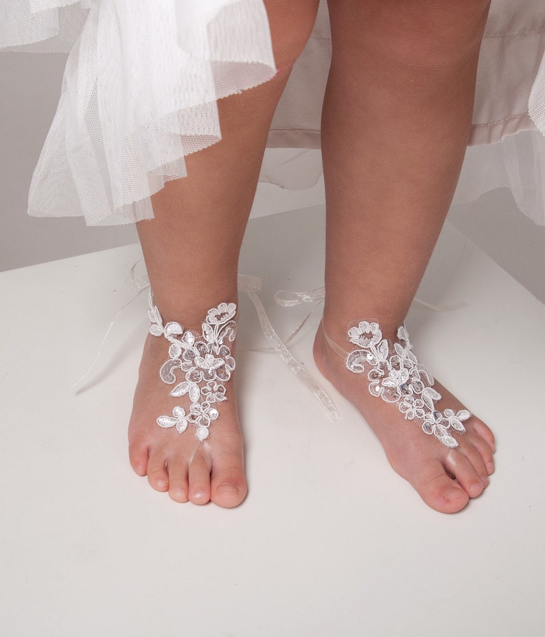 Baby Lace Barefoot Sandals Toddler Footless Sandals Kids - Etsy