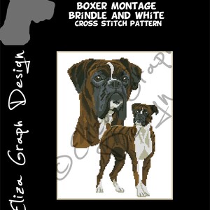 Boxer CROSS STITCH Pattern, Boxer Dog Counted Cross Stitch Pattern - Etsy