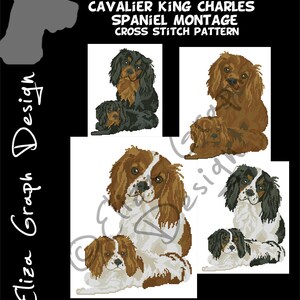 Cavalier King Charles Spaniel CROSS STITCH Pattern, Dog Counted Cross ...