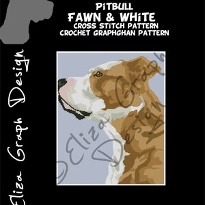 Pitbull CROSS STITCH Pattern, CROCHET Graphghan Blanket Pattern - Etsy