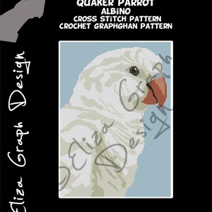 Quaker Parrot CROSS STITCH Pattern, CROCHET Graphghan Blanket Pattern ...