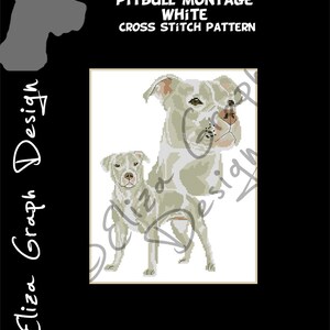 Pitbull CROSS STITCH Pattern, Pitbull Terrier Dog Counted Cross Stitch ...