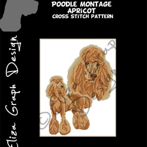 Poodle CROSS STITCH Pattern, Poodle Dog Counted Cross Stitch Pattern - Etsy