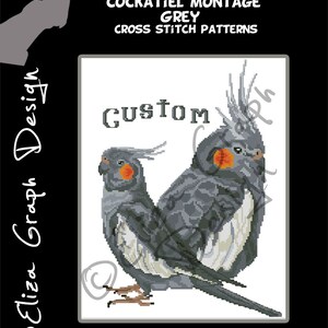 Cockatiel CROSS STITCH Pattern, Parrot Counted Cross Stitch Pattern - Etsy
