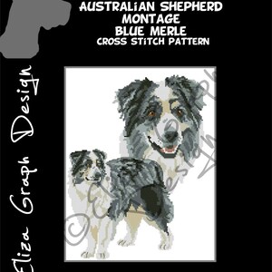 Australian Shepherd CROSS STITCH Pattern, Aussie Dog Counted Cross ...