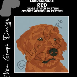 Labradoodle CROSS STITCH Pattern, CROCHET Graphghan Blanket Pattern - Etsy