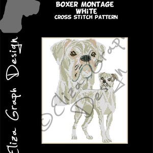 Boxer CROSS STITCH Pattern, Boxer Dog Counted Cross Stitch Pattern - Etsy