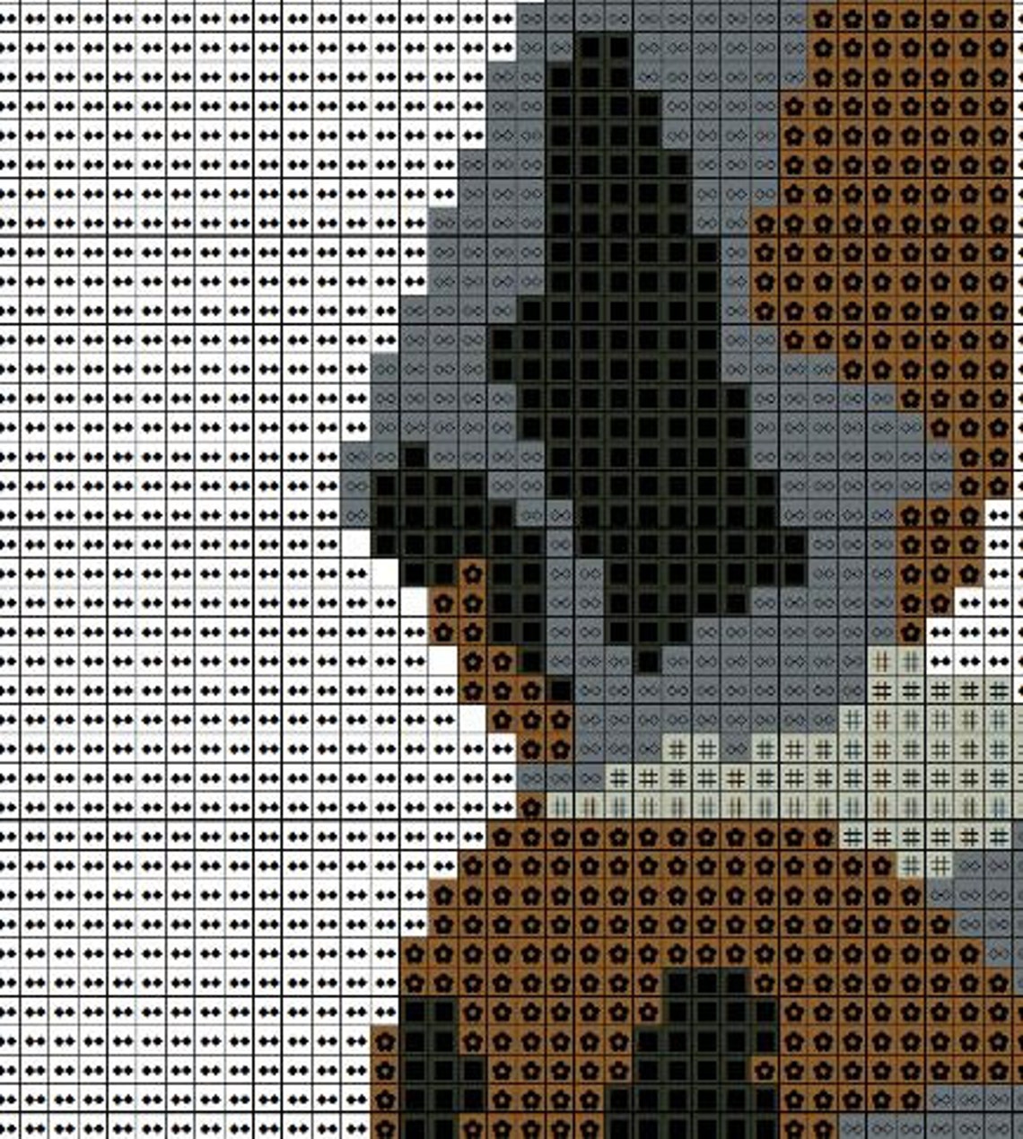 Boxer CROSS STITCH Pattern, CROCHET Graphghan Blanket Pattern - Etsy