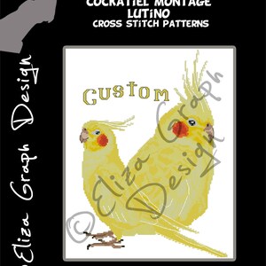 Cockatiel CROSS STITCH Pattern, Parrot Counted Cross Stitch Pattern - Etsy