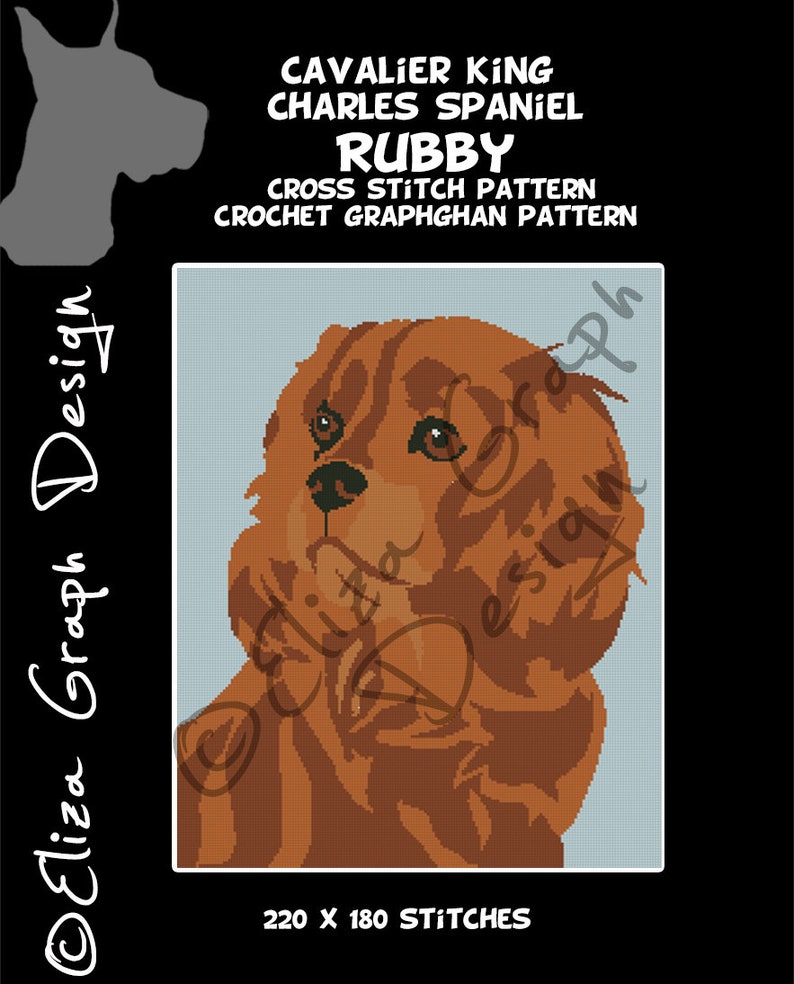 Cavalier King Charles Spaniel CROSS STITCH Pattern CROCHET | Etsy