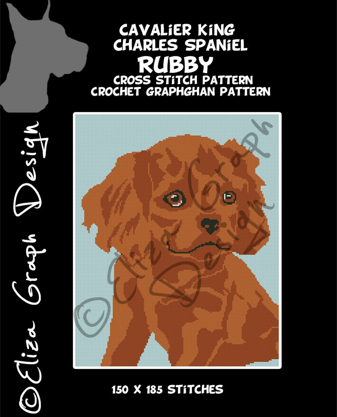 Cavalier King Charles Spaniel Puppy CROSS STITCH Pattern - Etsy