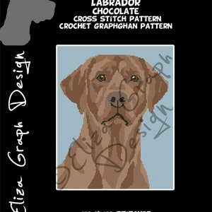 Working Labrador Retriever CROSS STITCH Pattern, CROCHET Graphghan ...