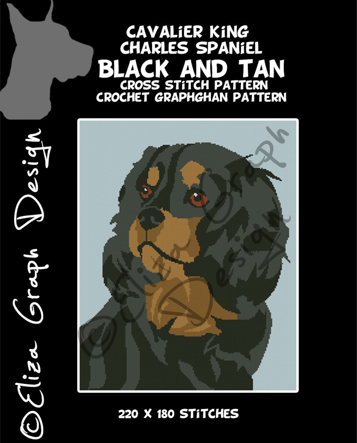 Cavalier King Charles Spaniel CROSS STITCH Pattern CROCHET | Etsy